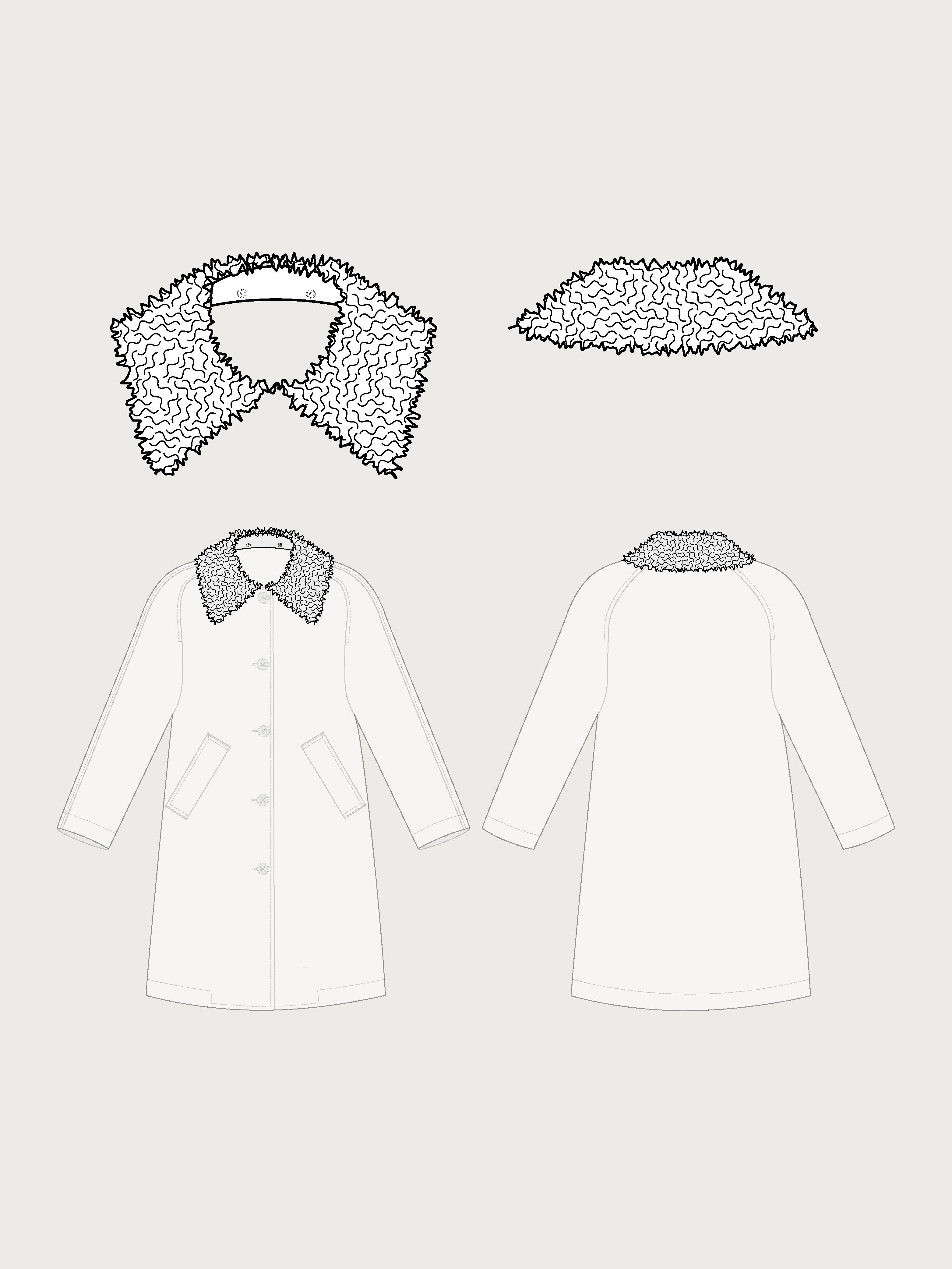 FAUX FUR COLLAR EXTENSIONS SEWING PATTERN– The Assembly Line shop