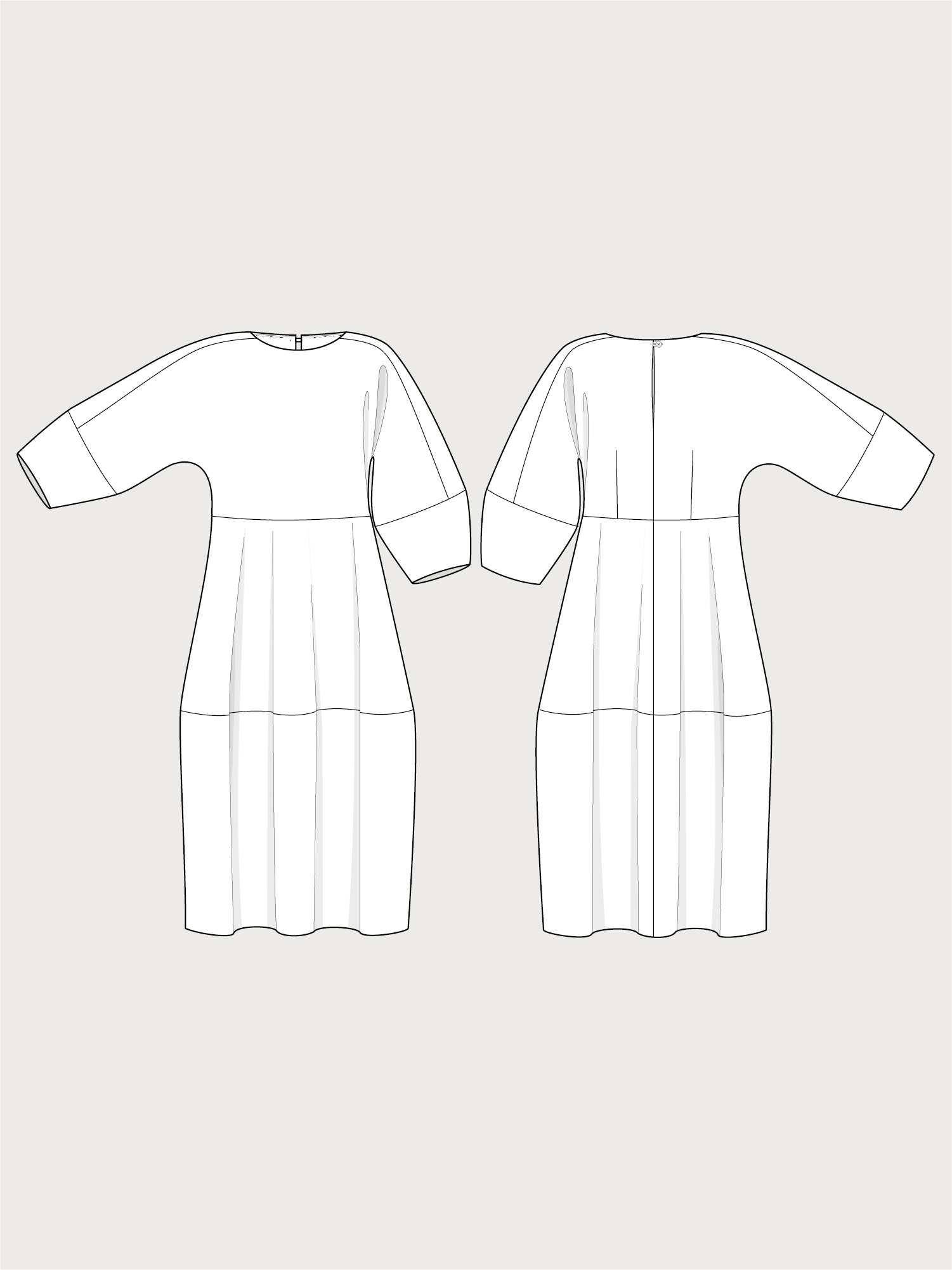 BARREL DRESS SEWING PATTERN– The Assembly Line shop
