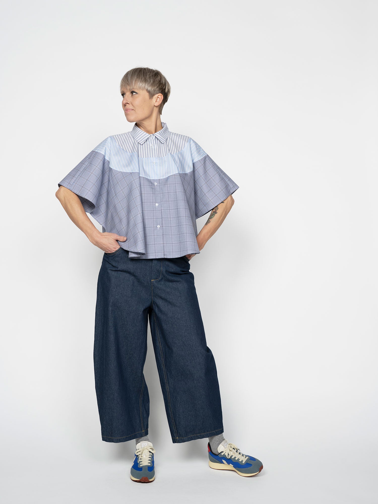PONCHO SHIRT SEWING PATTERN– The Assembly Line shop