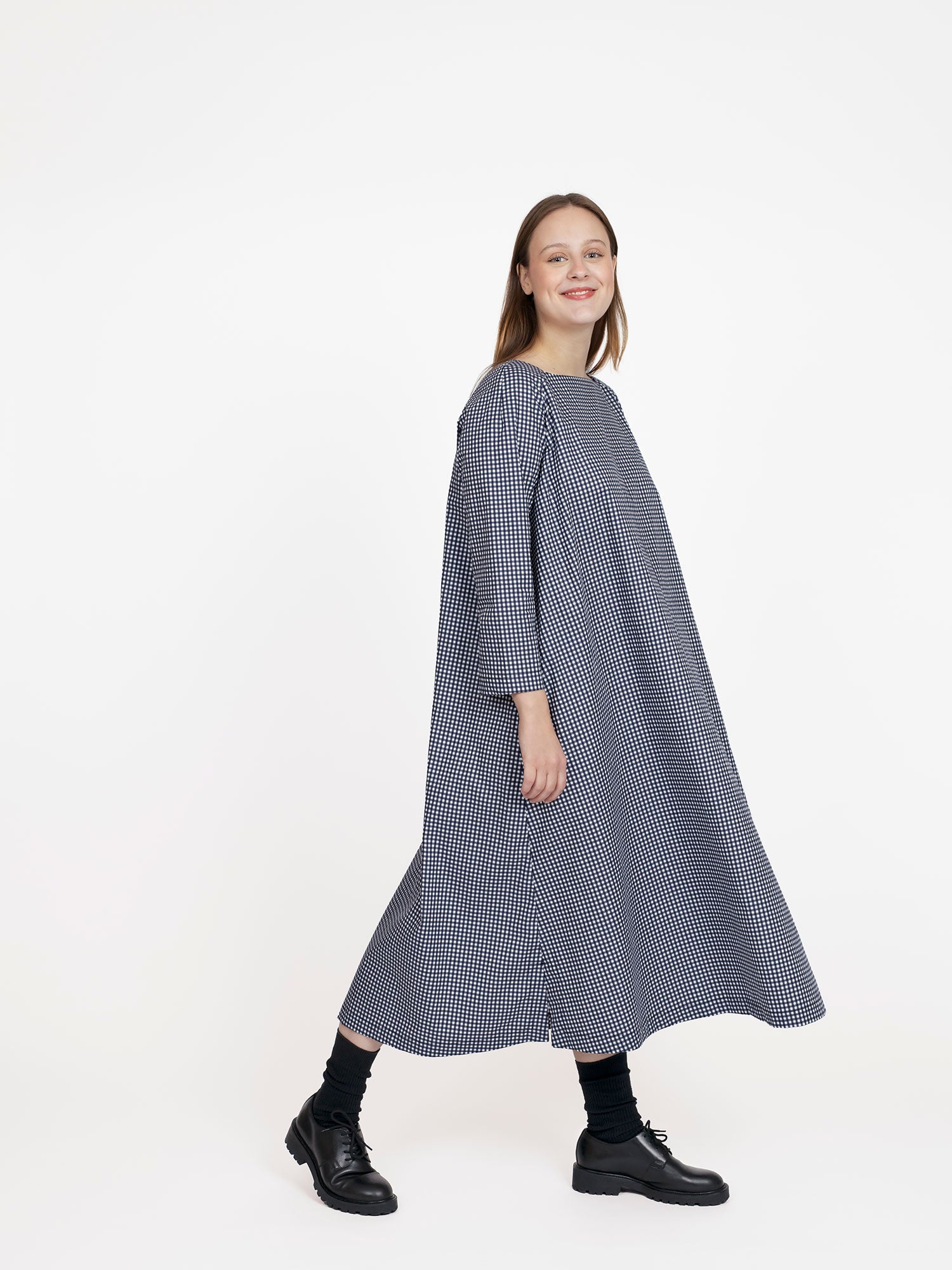 Modern midi dress sewing pattern– The Assembly Line shop