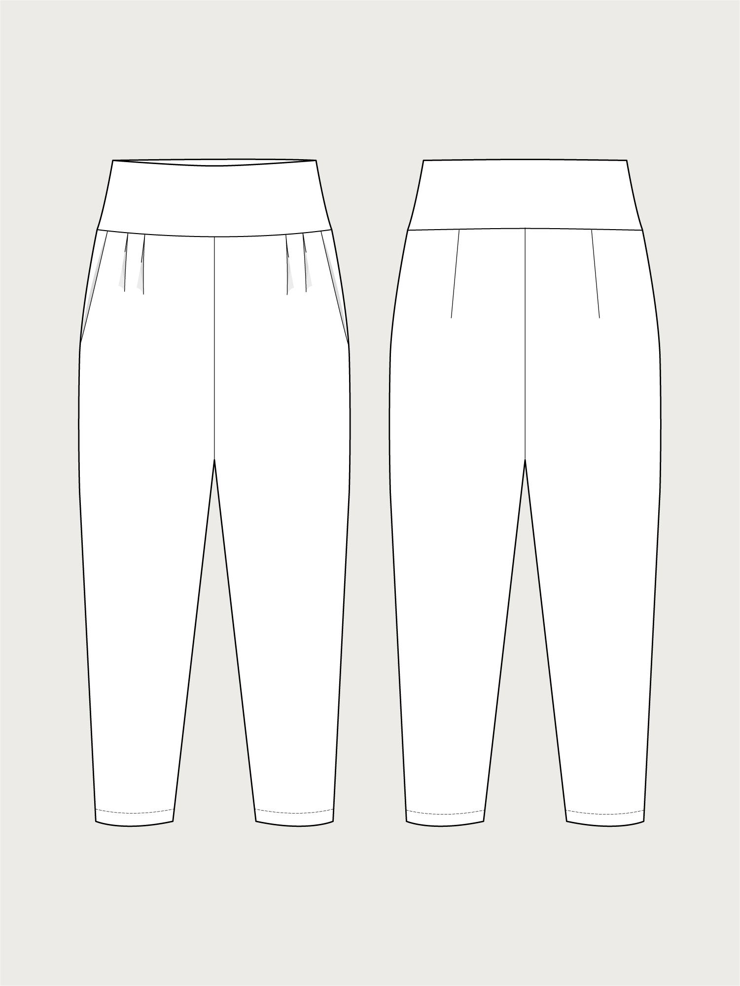 PLEATED TROUSERS SEWING PATTERN– The Assembly Line shop