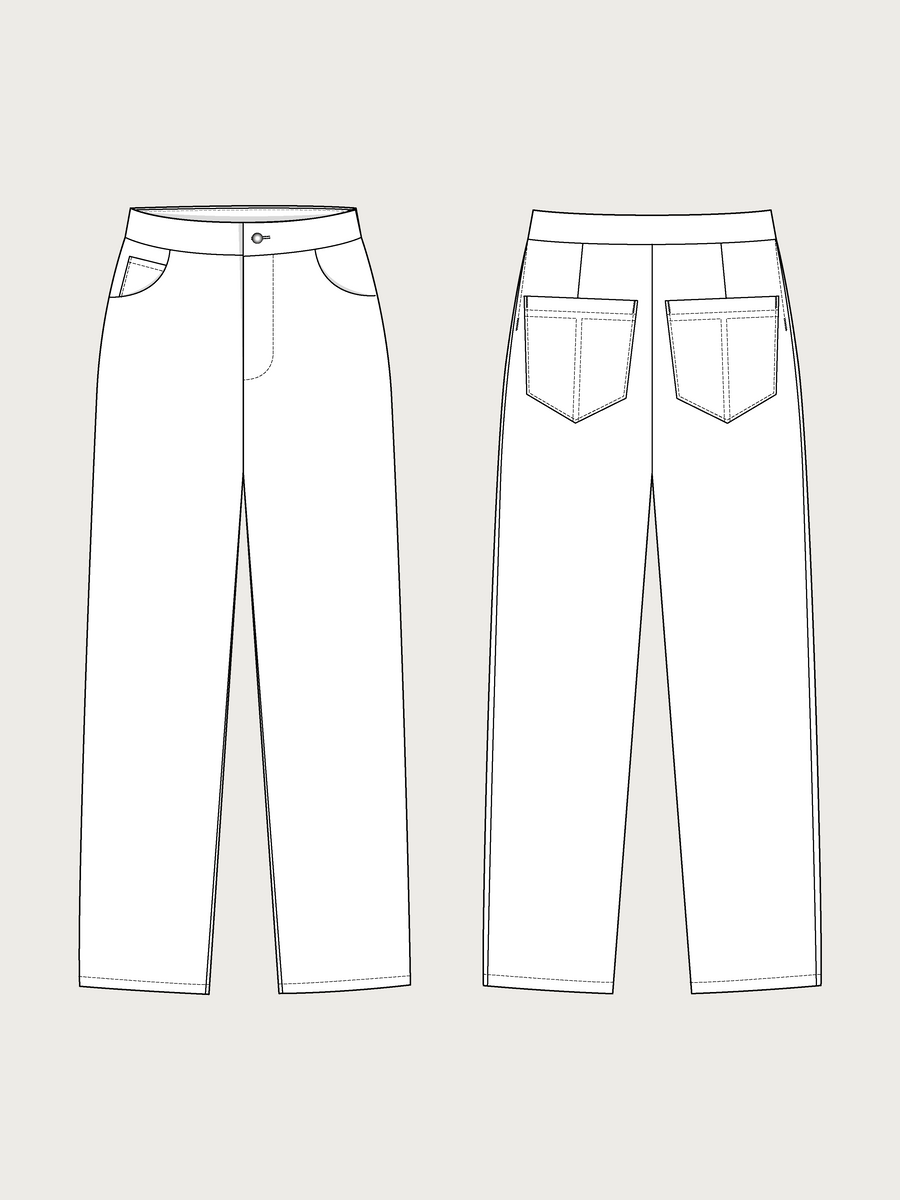 WIDE-LEG JEANS PATTERN– The Assembly Line shop
