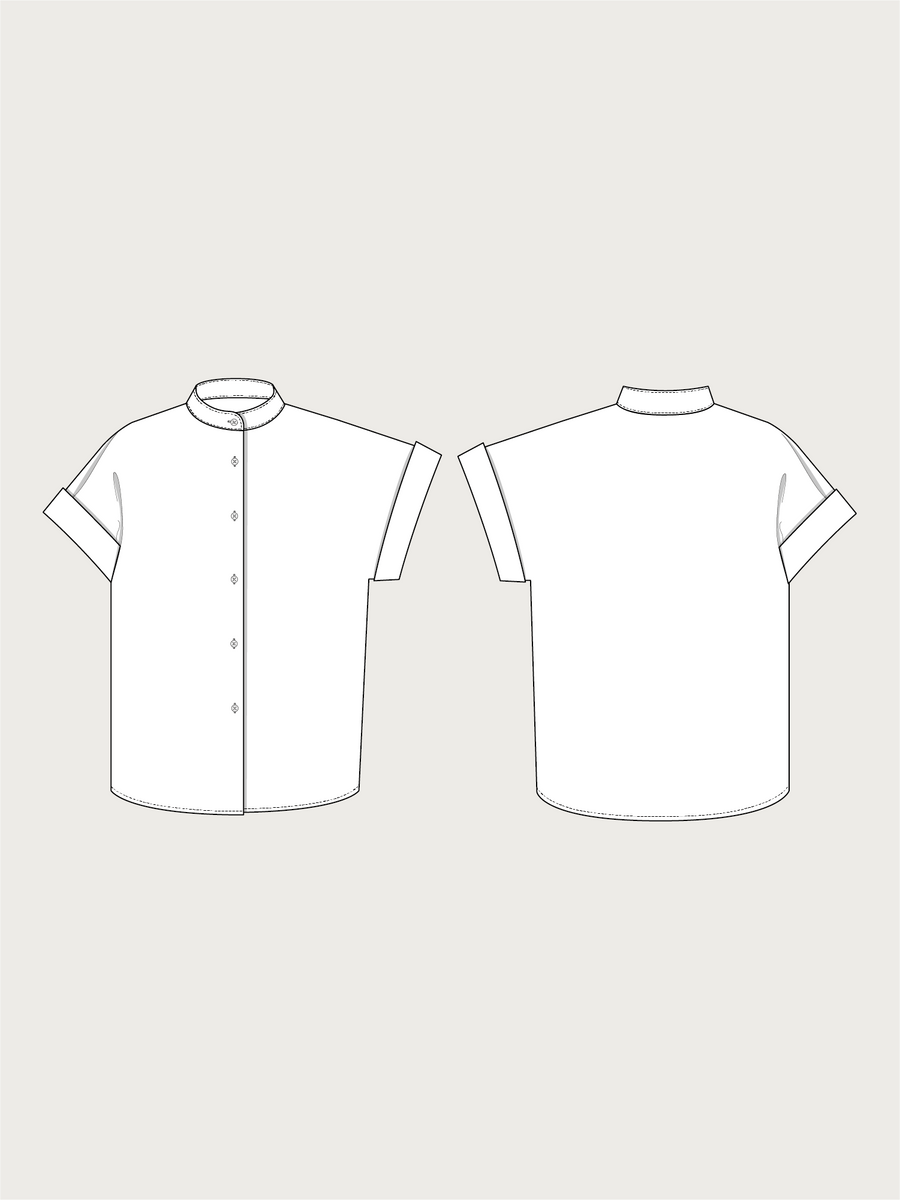 CAP SLEEVE SHIRT SEWING PATTERN– The Assembly Line shop